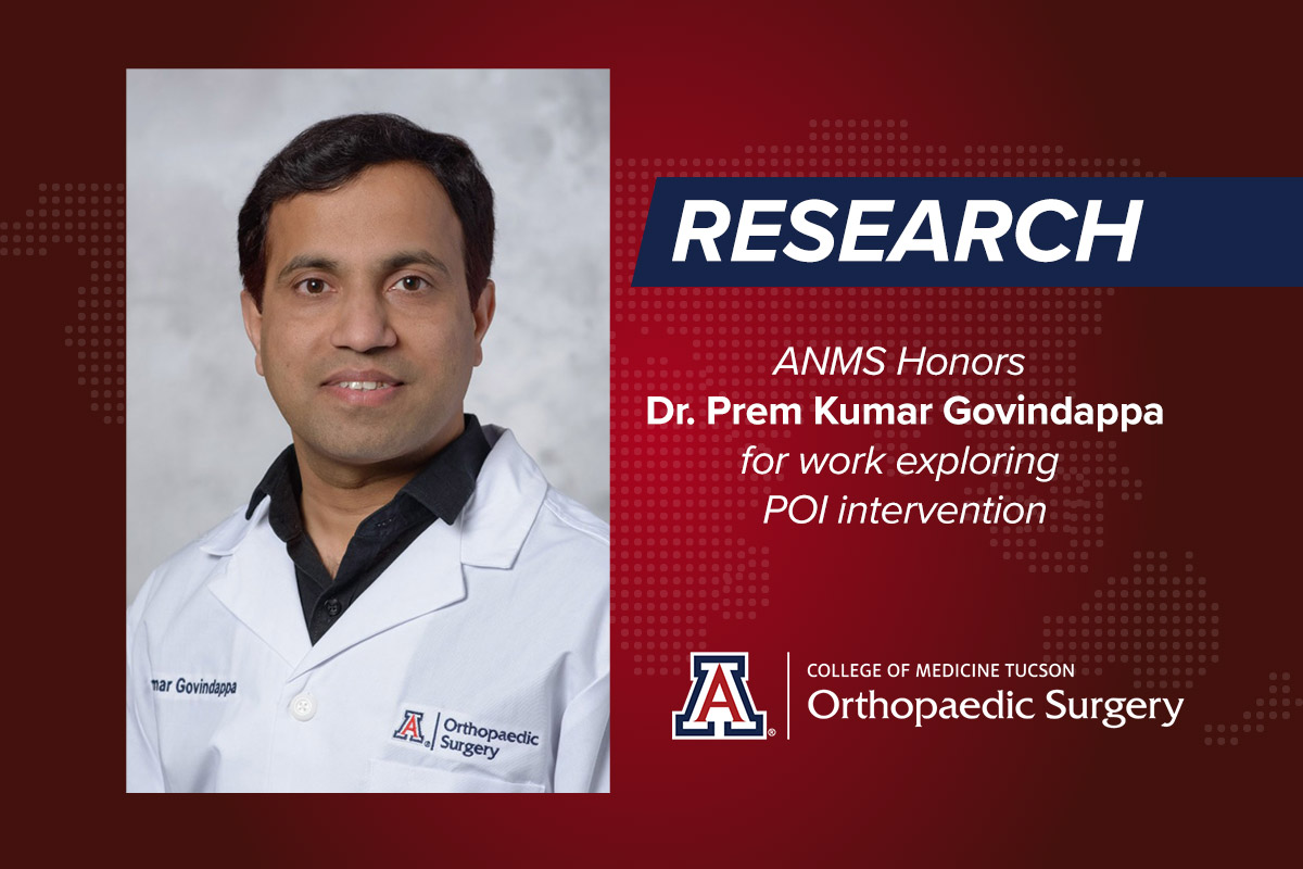 Dr. Prem Kumar Govindappa, DVM, PhD, Receives Young Investigator Award | University of Arizona ...